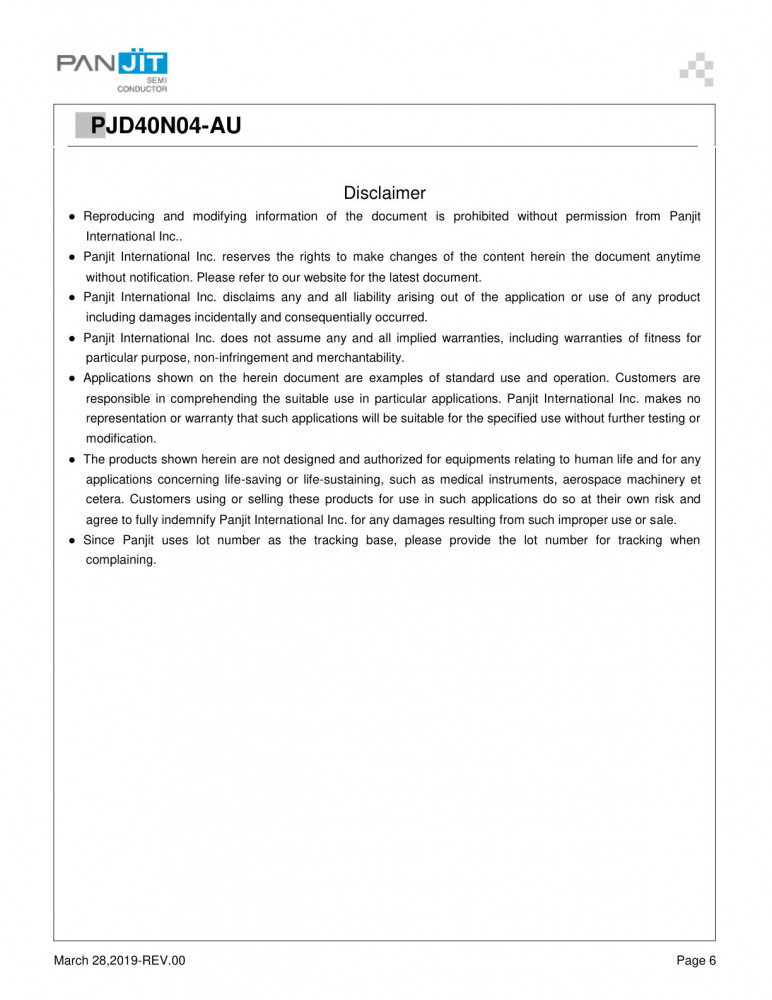 PJD40N04-AU datasheet page 6