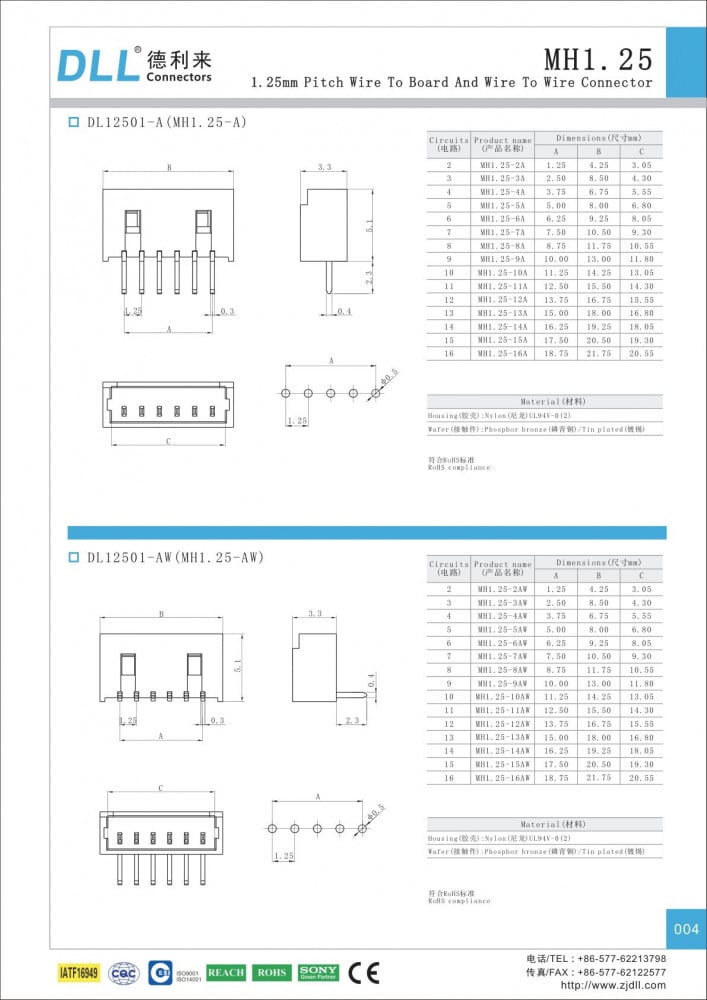 DLL MH1.25 series datasheet page 4