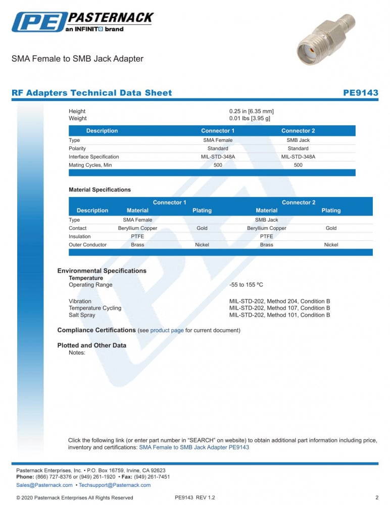 PE9143 technical document page 2