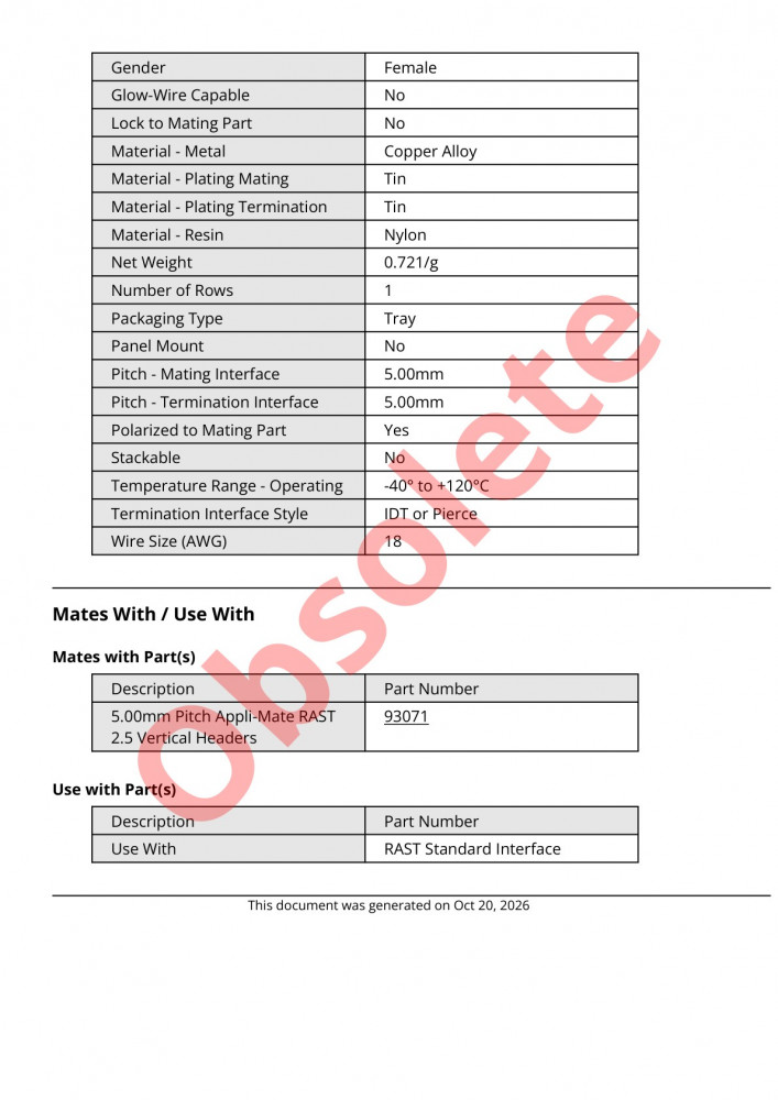 MOLEX 2209580003 technical document image, page 3