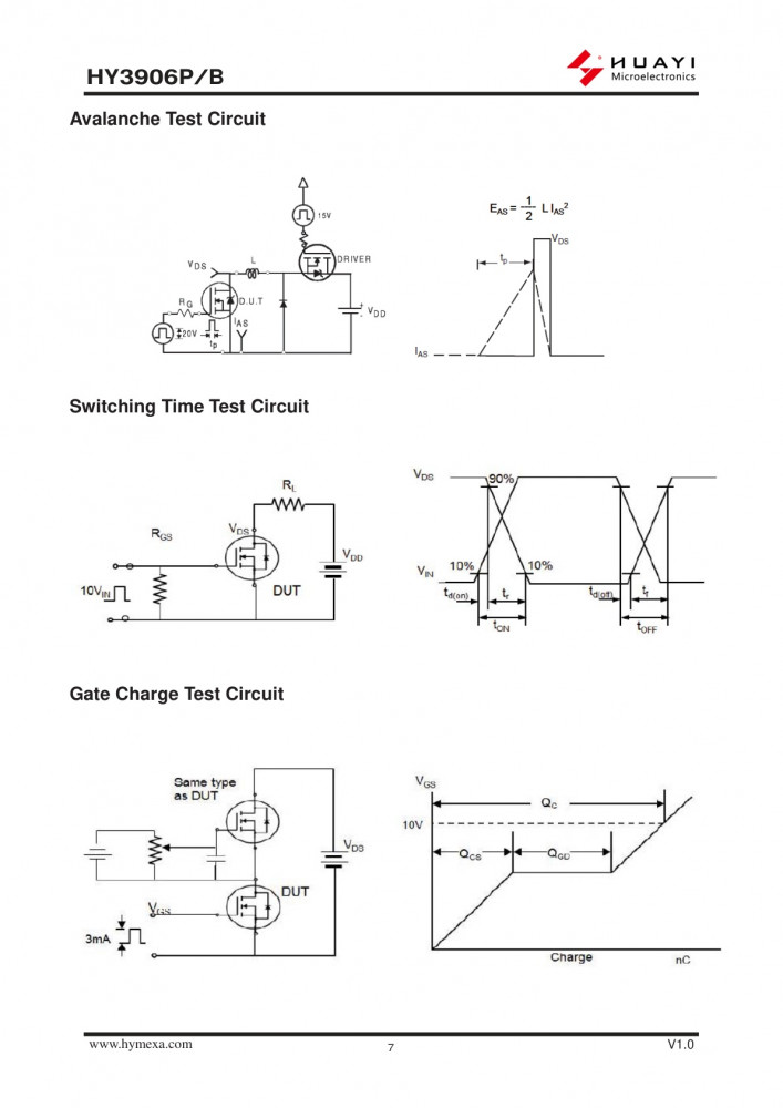 HY3906P datasheet page 7