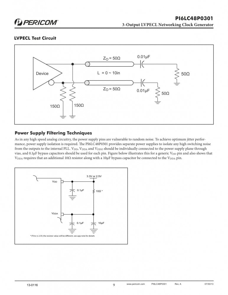 PI6LC48P0301LEX datasheet page 9