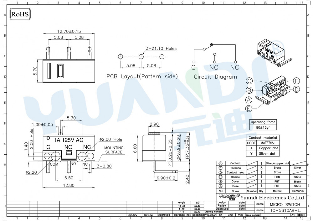 TC-5610A8-T technical document page