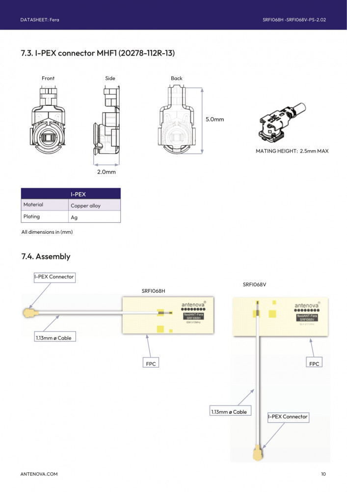 Fera datasheet page 10