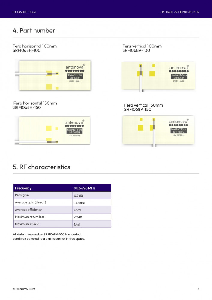 Fera datasheet page 3