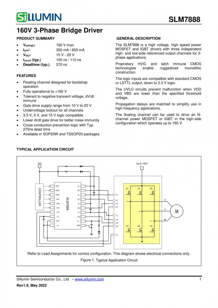 SLM7888 datasheet page 1