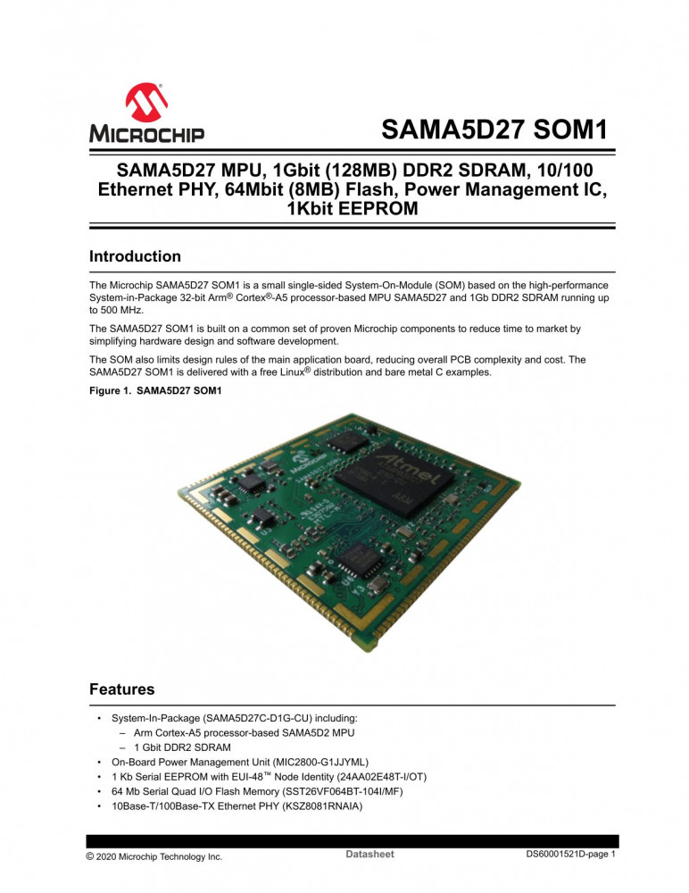 ATSAMA5D27-SOM1 document page 1