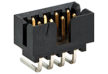 2.00mm Pitch, Milli-Grid Crimp Housing, 6 Circuits, with Center Polarization Key and side Locking Ramps, Lead-Free