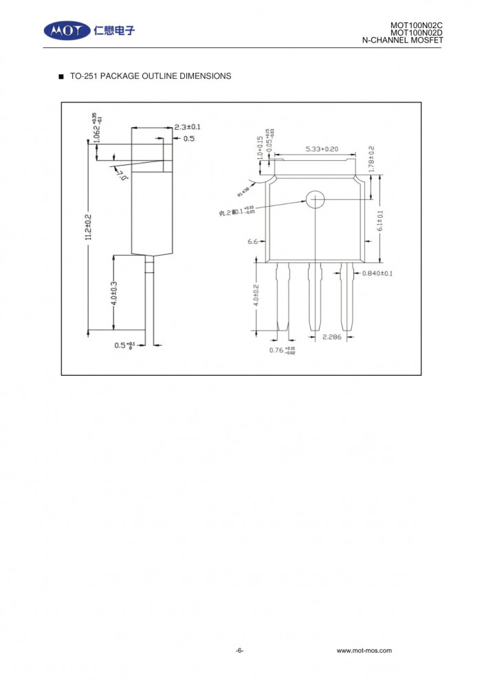 MOT100N02D datasheet page 6