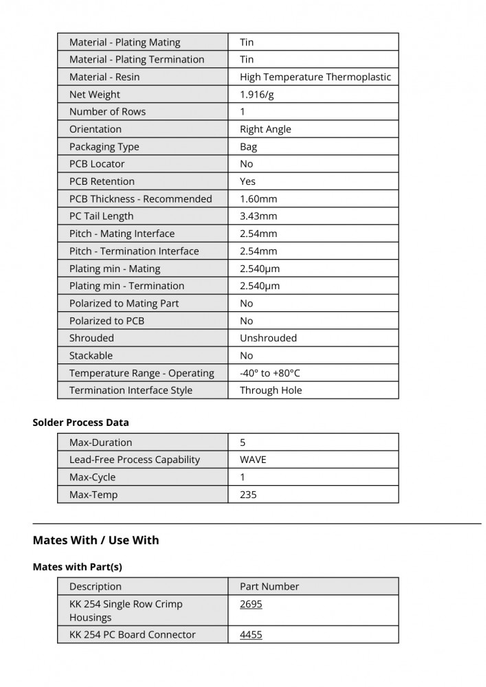 MOLEX 22287220 technical document page 3