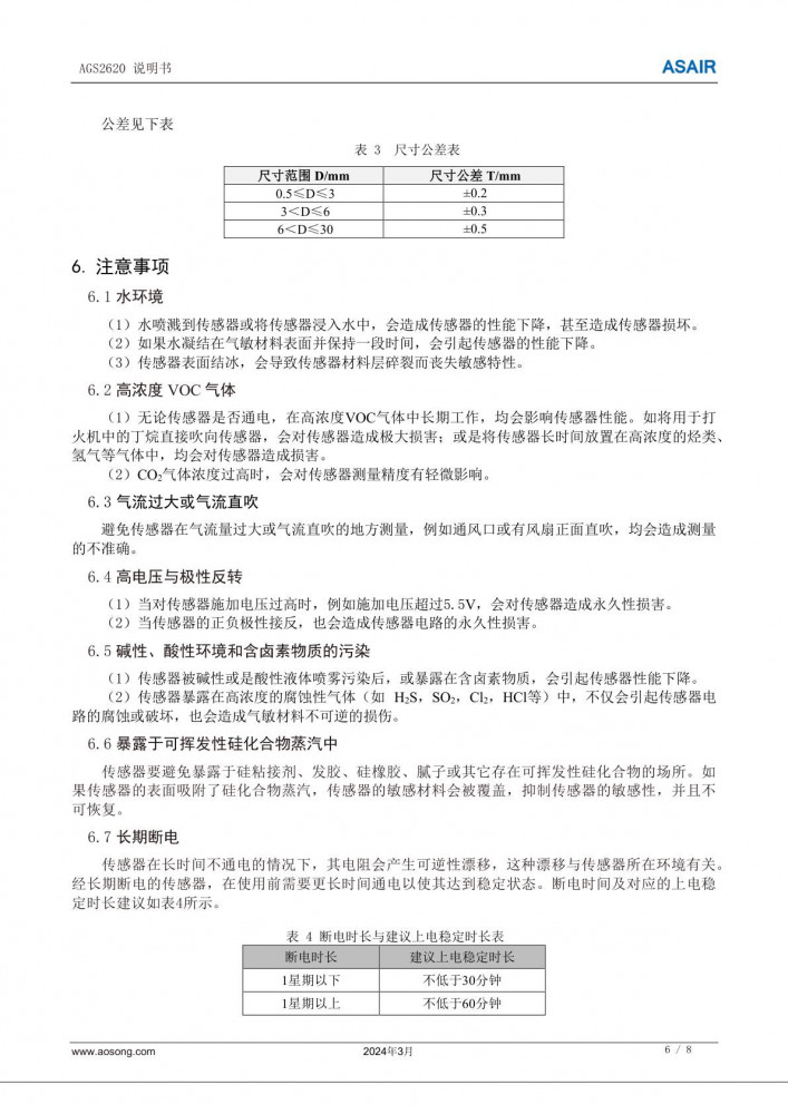 AGS2620 datasheet page 6