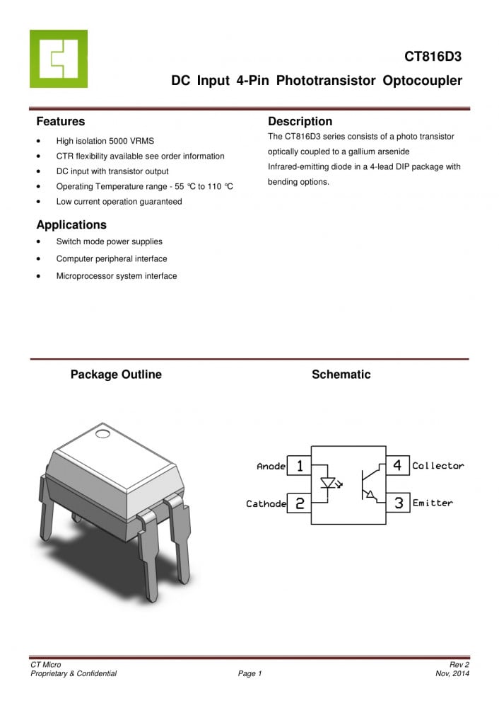 CT816D3(S)(T3)-H datasheet page 1