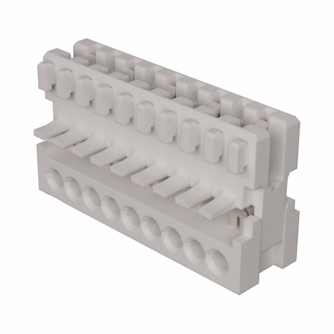Appli-Mate RAST 2.5 IDT Connector, 5.00mm Pitch, Direct/Indirect, Female, Beaded Terminal, 5 Circuits, All Position Keys, Open Endwalls for sale