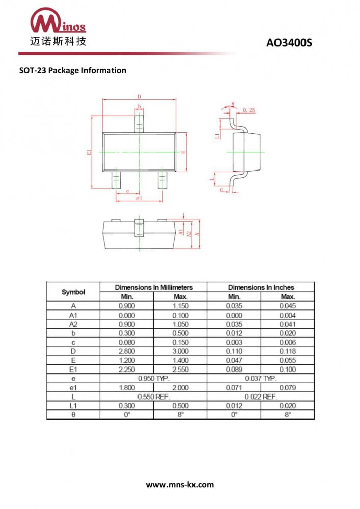 AO3400S datasheet page 6