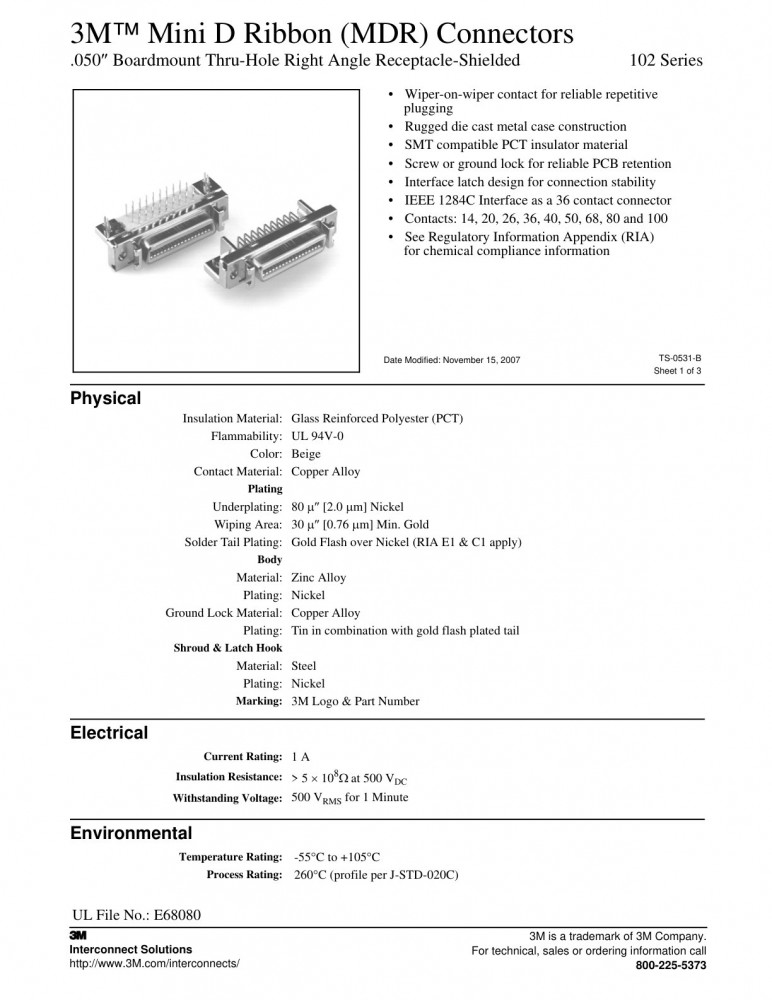 3M N10236-5212PC technical document page 1
