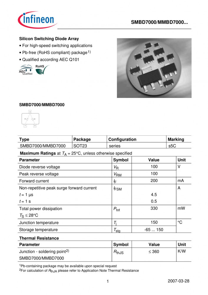 SMBD7000E6327HTSA1 datasheet page 1