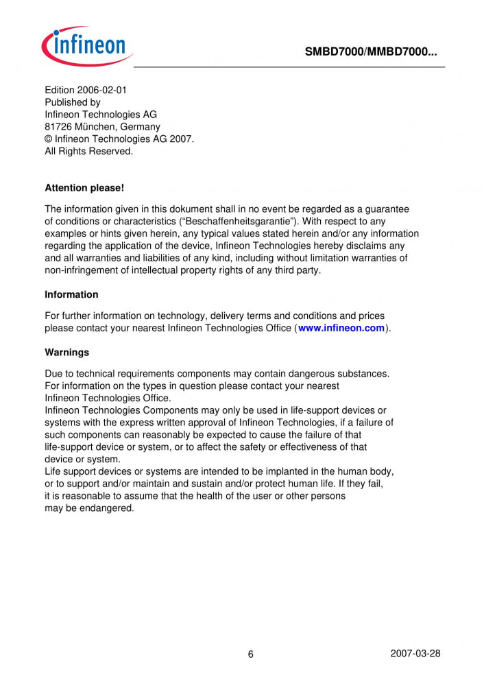 SMBD7000E6327HTSA1 datasheet page 6