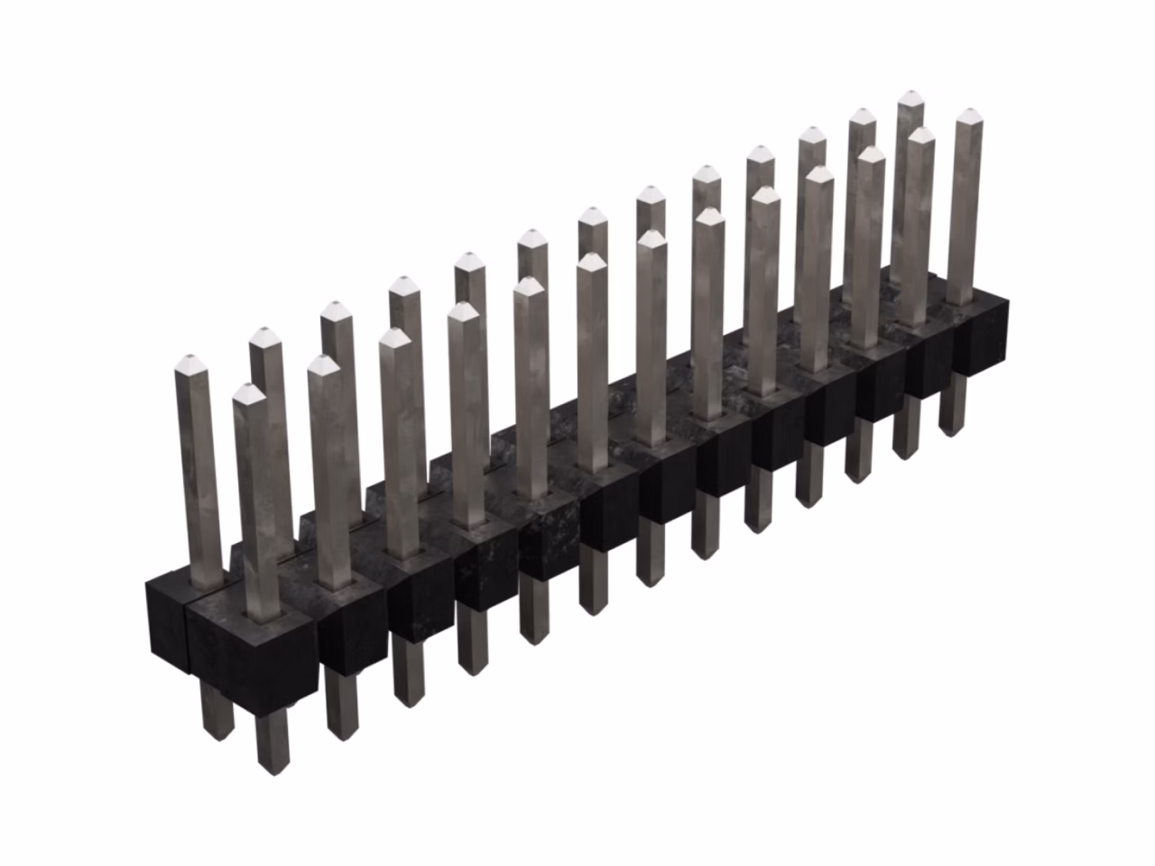 C-Grid Header, 2.54mm Pitch, Through Hole, Dual Row, Vertical, 26 Circuits, 2.54µm Tin (Sn) Plating, Tray Packaging, Lead-Free for sale
