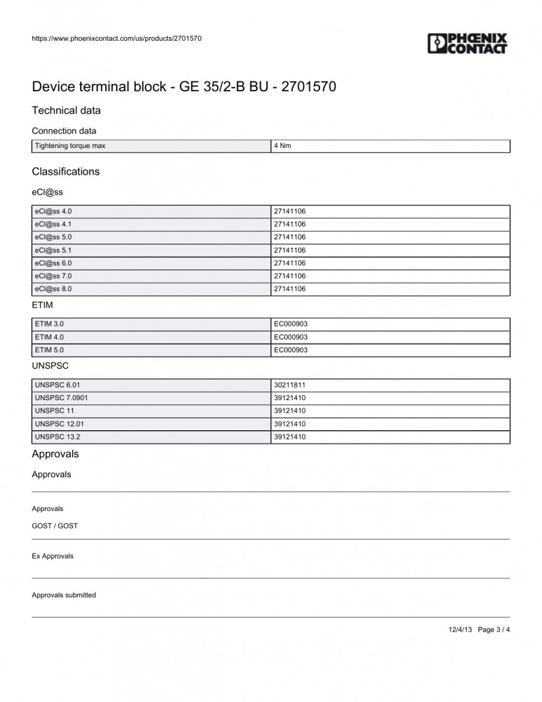 Phoenix Contact 2701570 technical document page 3