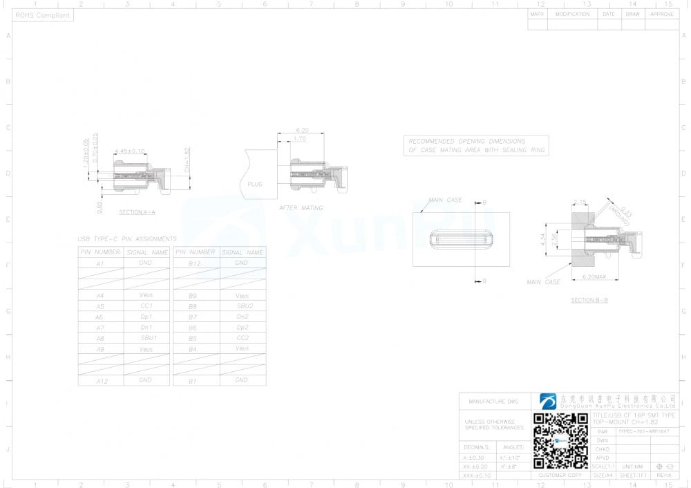 TYPEC-701-ARP16X7 technical drawing page 2
