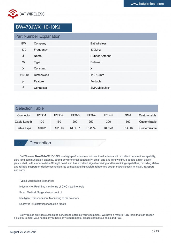 BW470JWX110-10KJ datasheet page 3