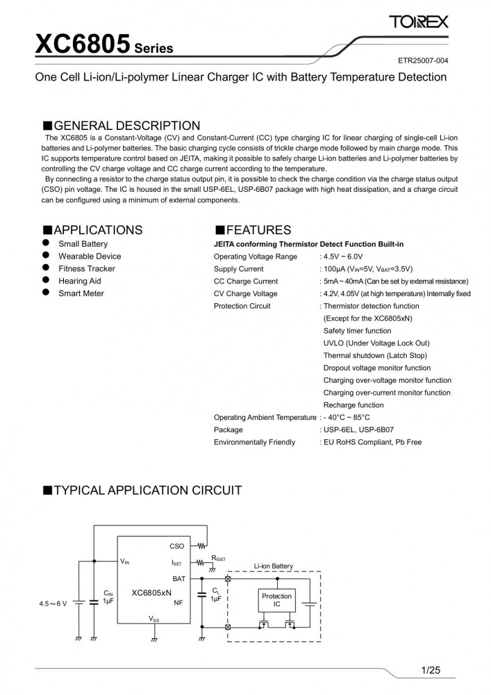 XC6805BNE14R-G datasheet page 1