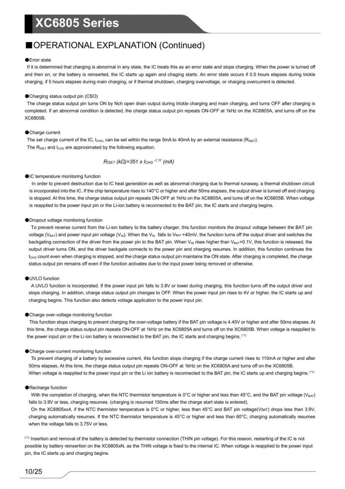 XC6805BNE14R-G datasheet page 10