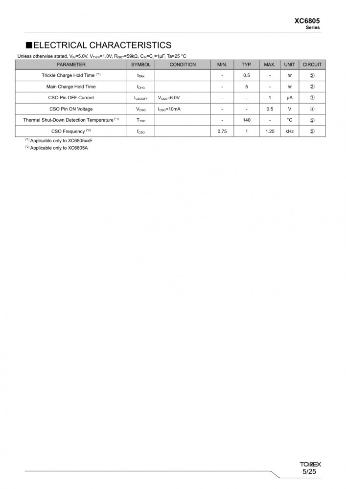 XC6805BNE14R-G datasheet page 5