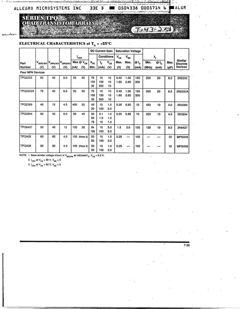 TPQ6502 technical document page 2