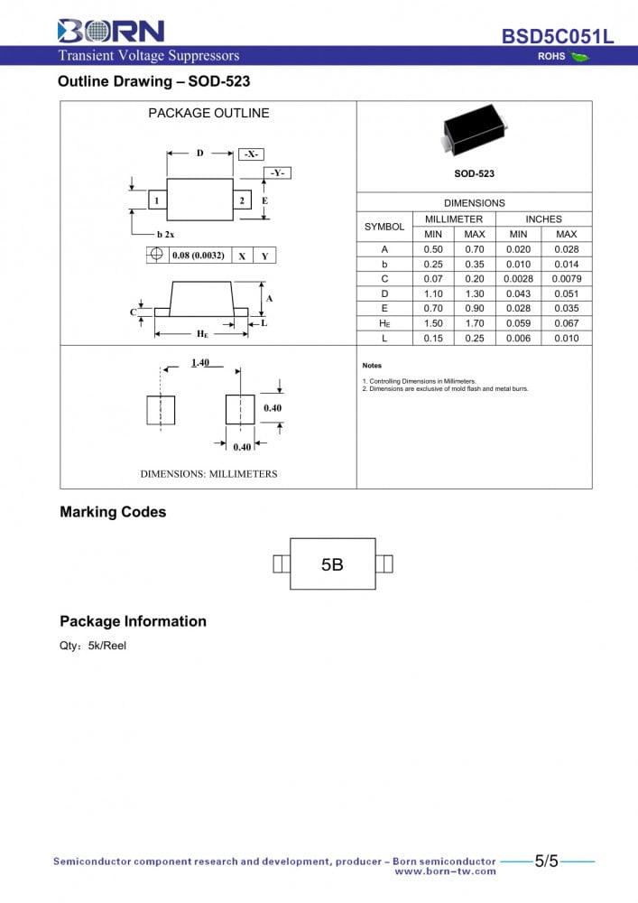 BSD5C051L datasheet page 5