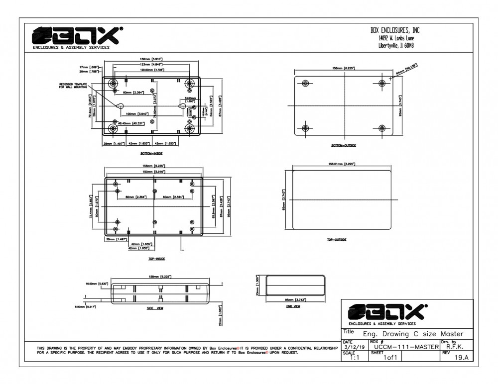 UCCM-111 engineering drawing preview