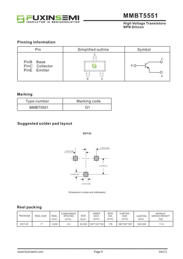 MMBT5551 datasheet page 4