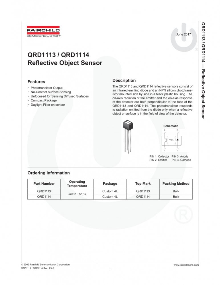QRD1114 datasheet page 2