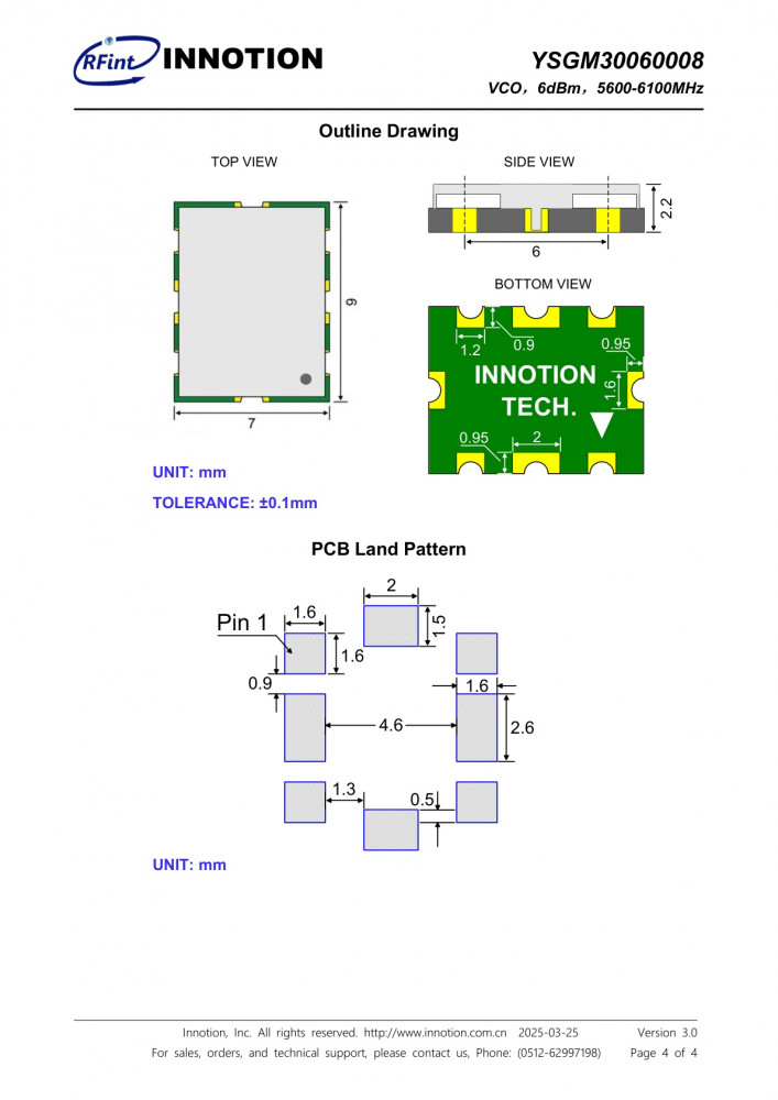 YSGM30060008 technical document page 4