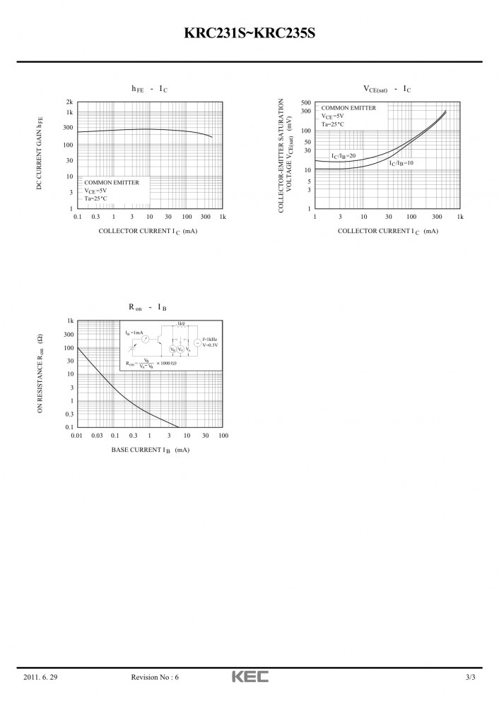 KRC231S technical document page 3