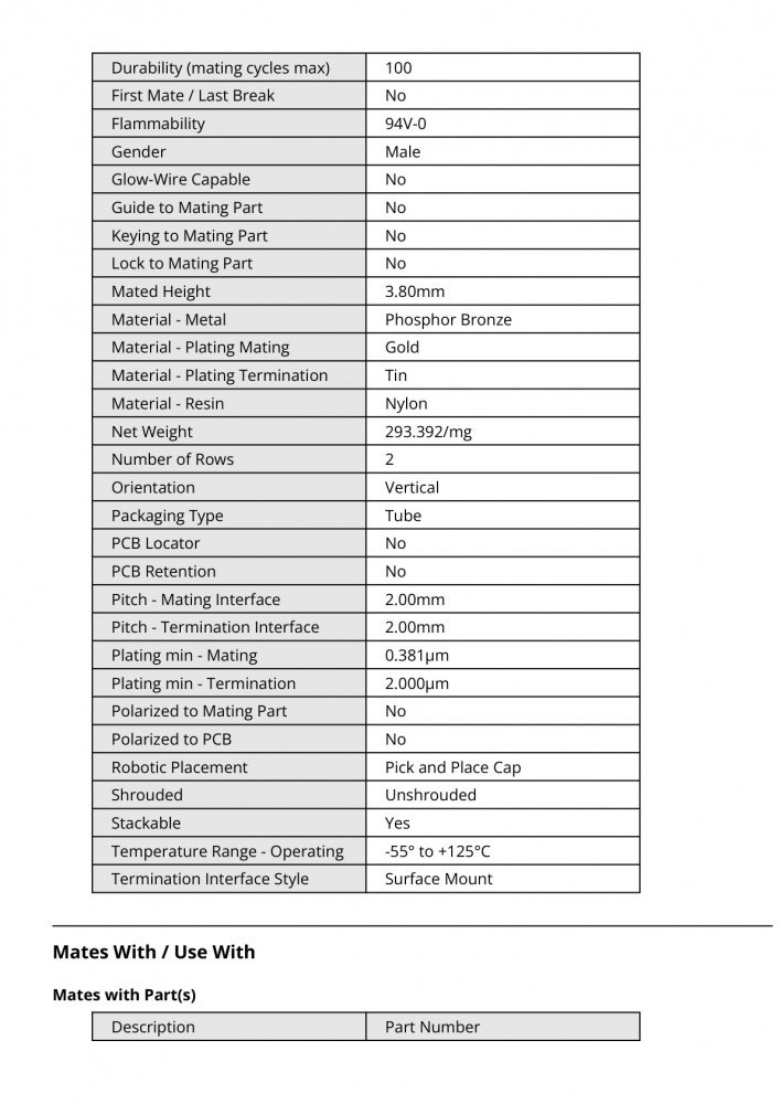 MOLEX 877591264 technical document page 3
