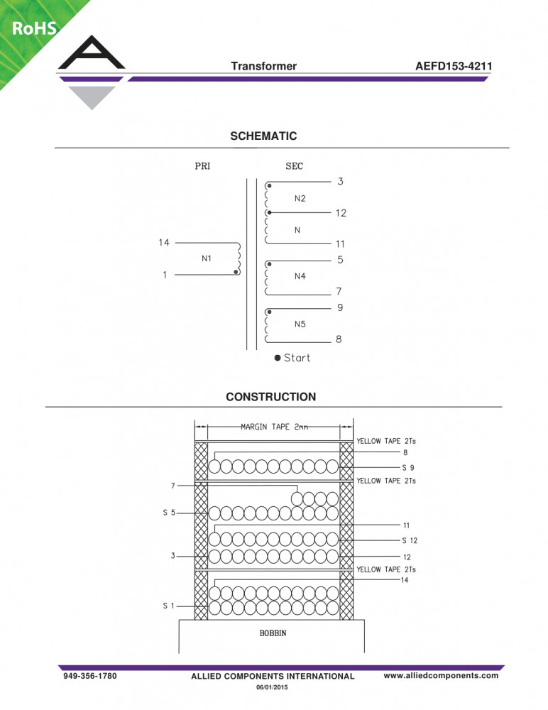 AEFD153-4211 technical document page 2