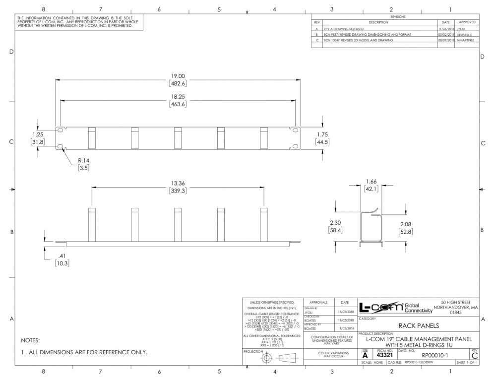 L-com RP00010-1 technical document preview