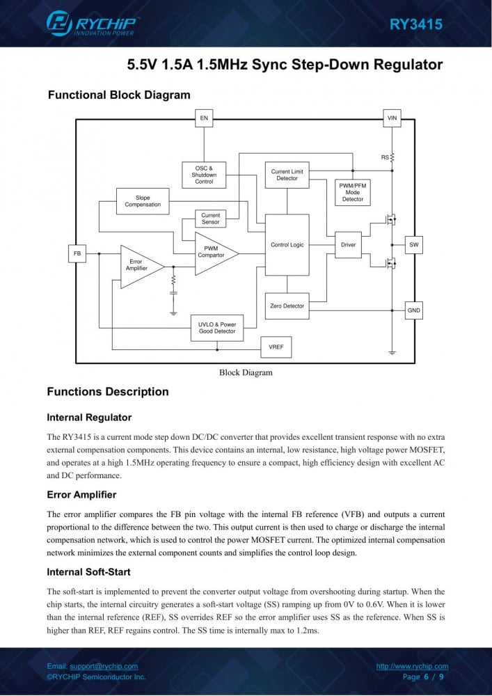 RY3415 datasheet page 6
