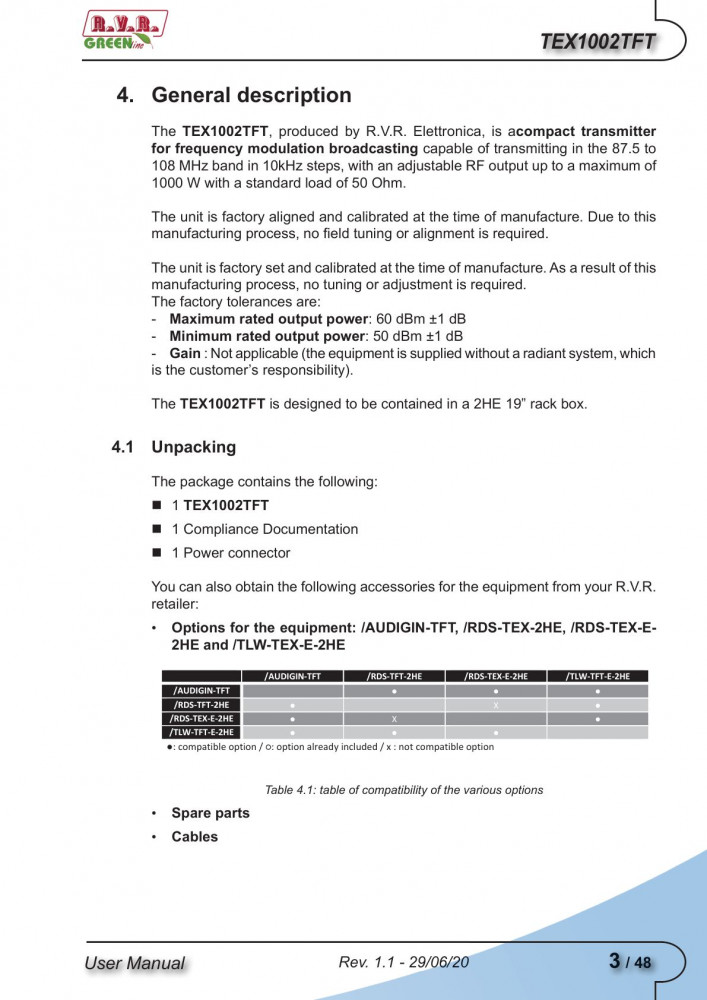 TEX1002TFT manual page 9