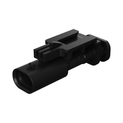 MXP120 Sealed Male Blade Connector with 7.00mm Clip-Slot, 2 Circuit, Black Housing (T3-V2-S3), Backshell Interface Option 2, Key A for sale