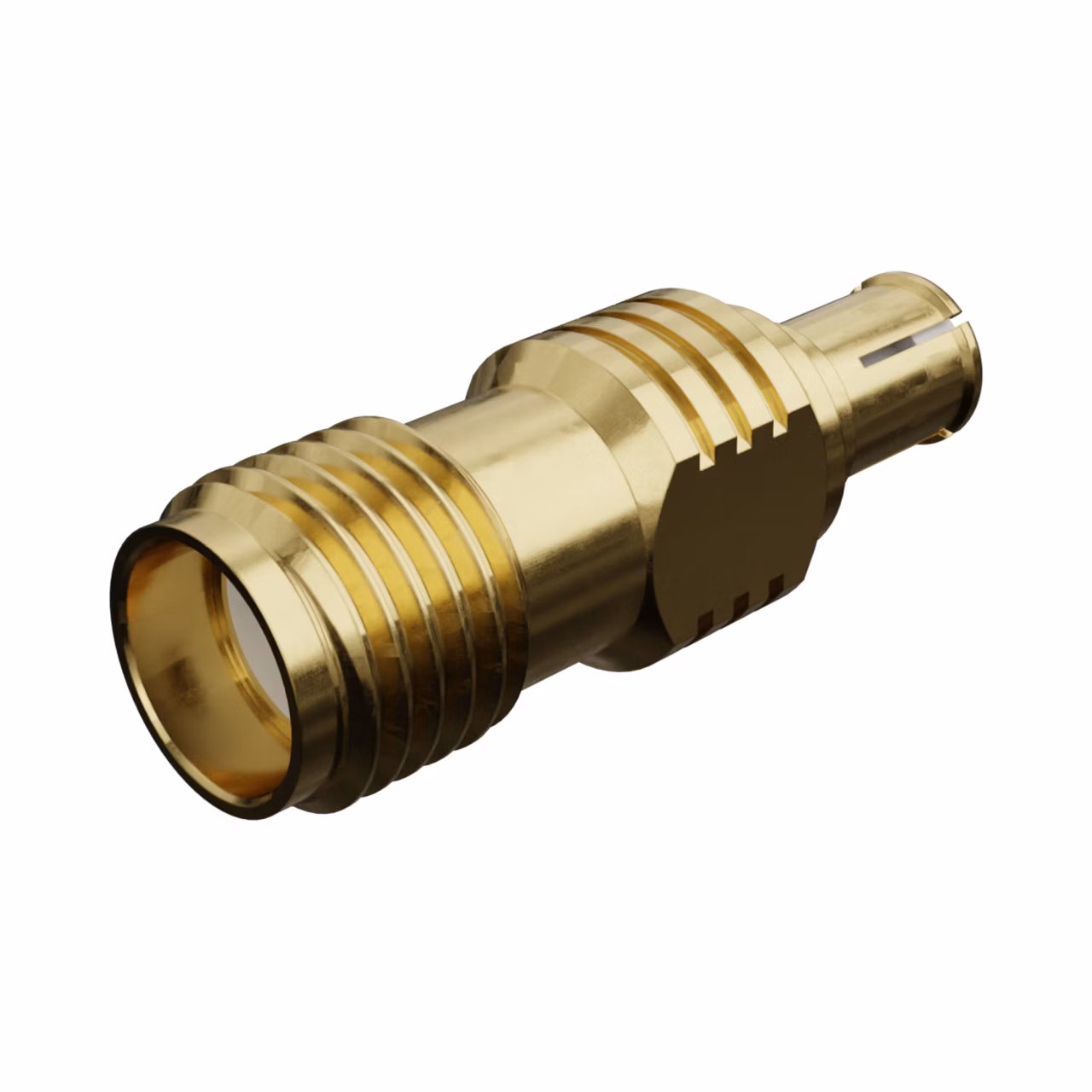 SMA Jack-to-SMP-MAX Jack, Between-Series Adapter, Straight, 4 Slots, Bag, 50 Ohms for sale