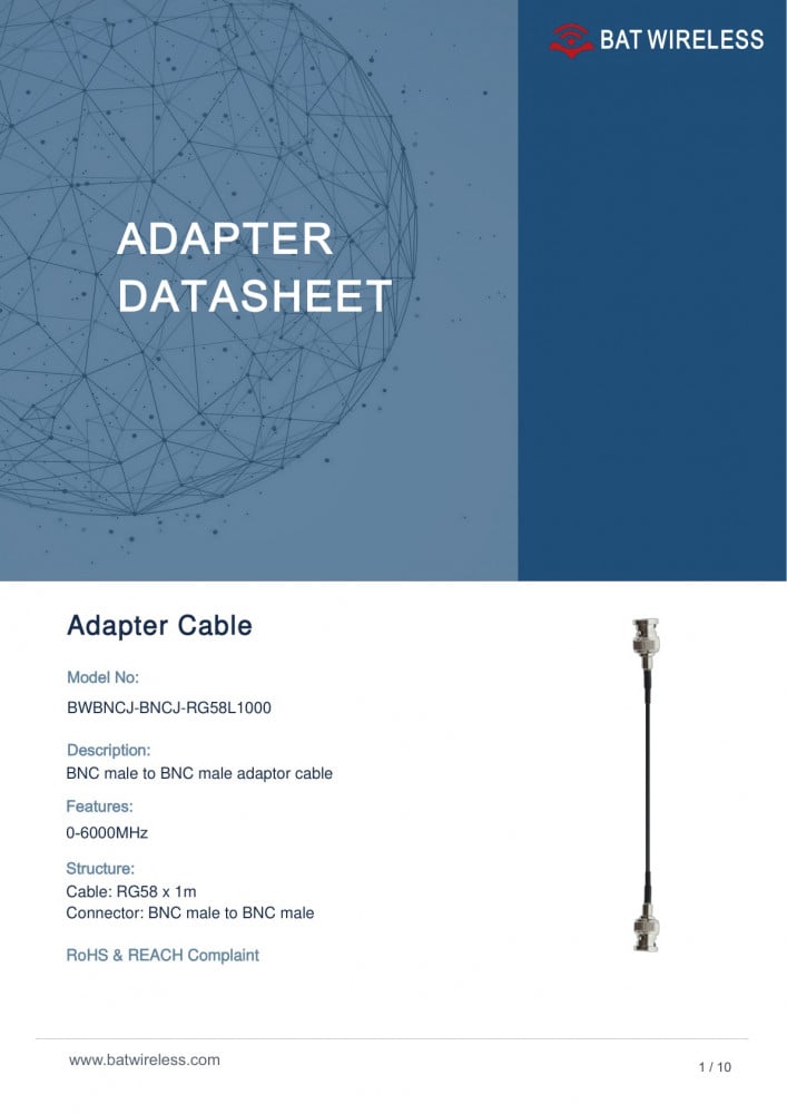 BWBNCJ-BNCJ-RG58L1000 datasheet page 1
