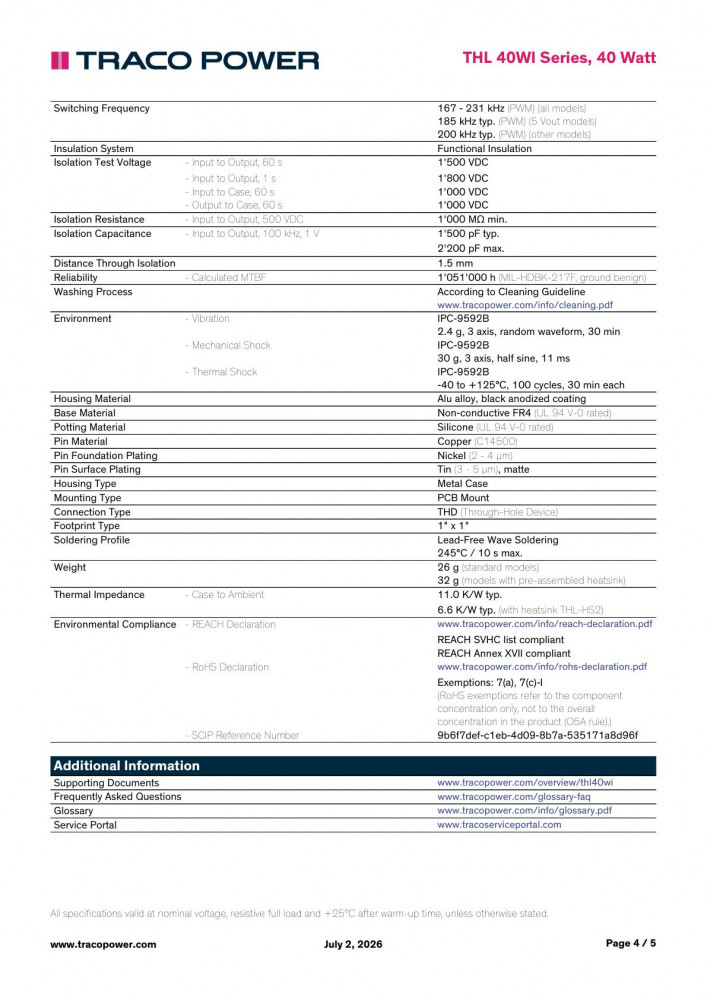 THL 40WI datasheet page 4