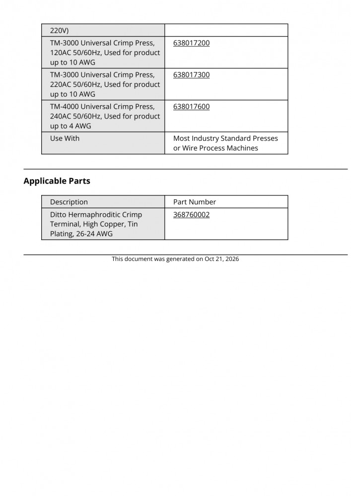 Technical document image 3 for MOLEX 639030300
