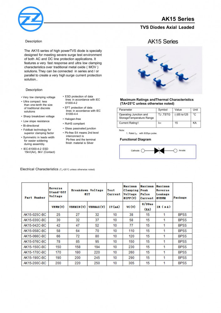 baocheng AK15-066C-BC technical document page 1