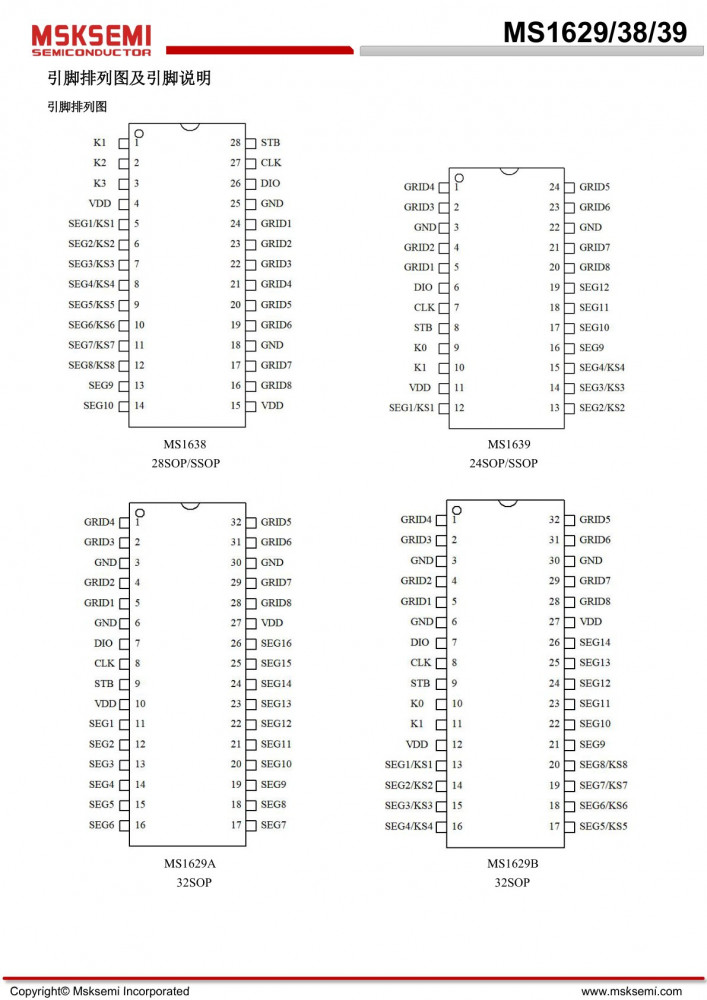 MS1639 datasheet page 3