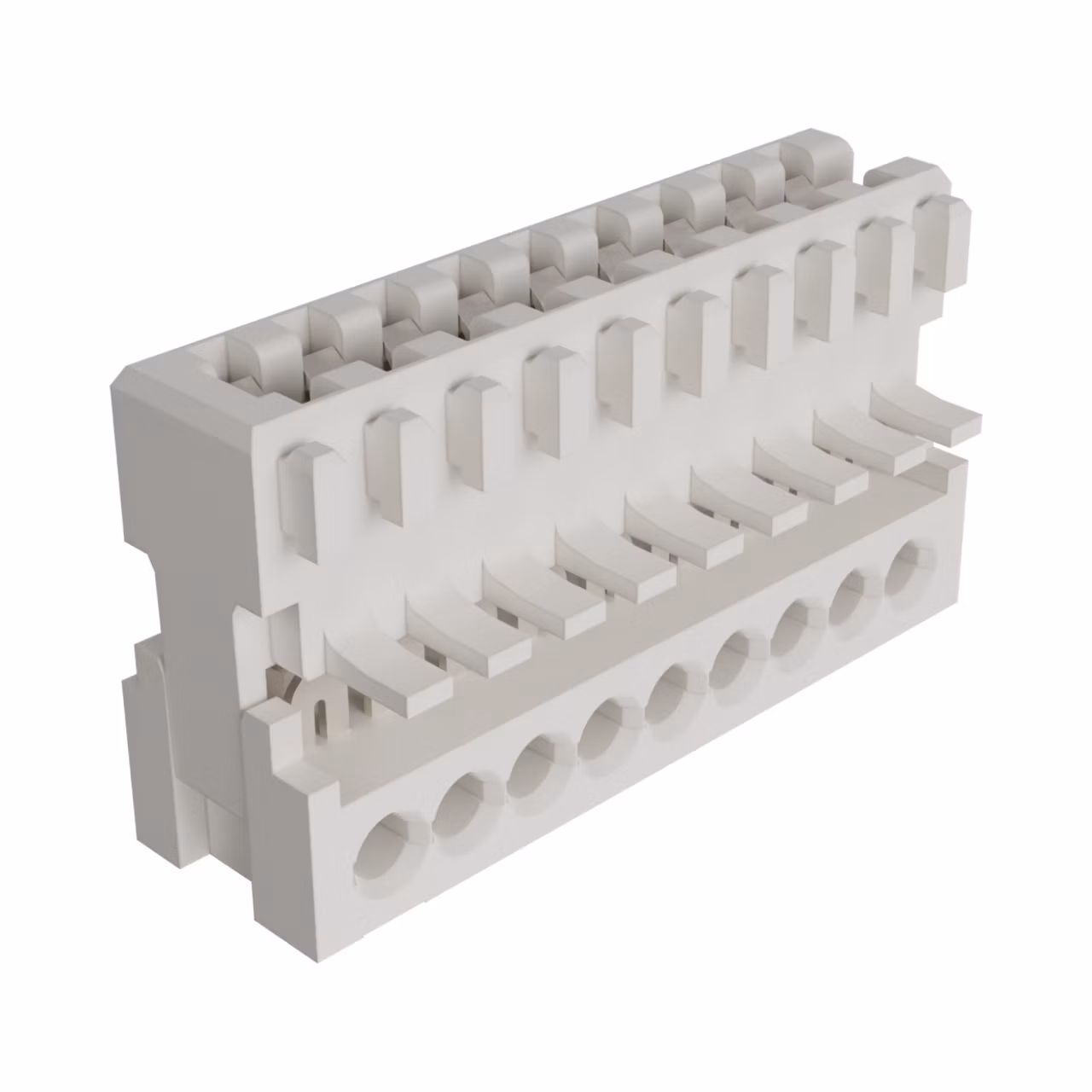 Appli-Mate RAST 2.5 Female Connector, 2.50mm Pitch, 9 Circuits, All Position Keys, 1 Closed and 1 Open Endwall for sale