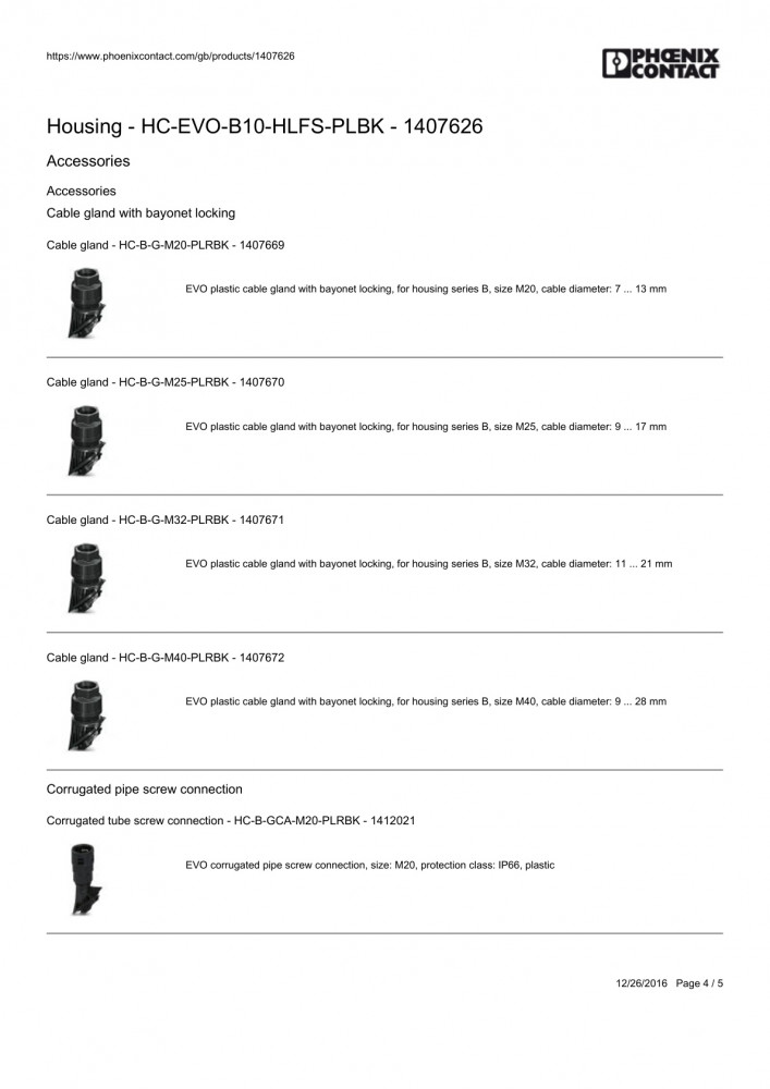 Phoenix Contact 1407626 product documentation page 4