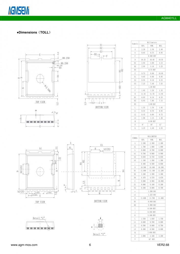 AGM401LL datasheet page 6